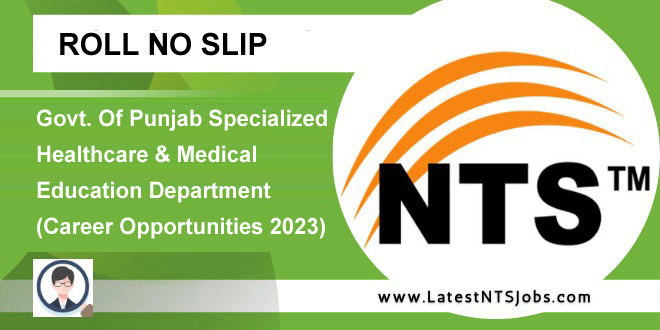 Government Of the Punjab Specialized Healthcare & Medical Education ...